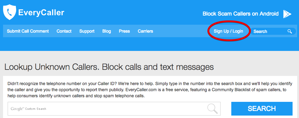 How do I Sign-In to EveryCaller.com?